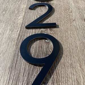 12" Black Address Numbers-- Large House Numbers Garage Numbers Building ...