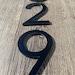 12" Black Address Numbers-- Large House Numbers Garage Numbers Building ...