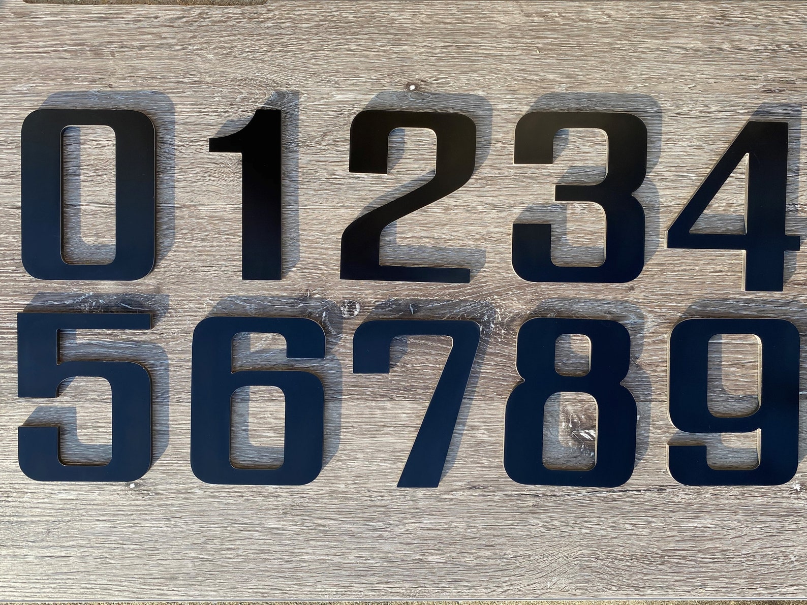 Large 10 Modern House Numbers Address numbers Apartment | Etsy