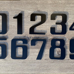 Large 10" Modern House Numbers Address Numbers Apartment Complex ...