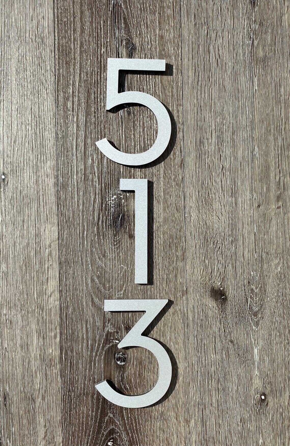 8 Inch Metallic Silver Numbers Address Numbers Apartment | Etsy