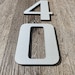 10 Inch Metallic Modern House Numbers - Etsy
