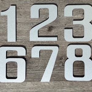 6 Inch Modern House Numbers Address Numbers Adhesive Numbers Floating ...
