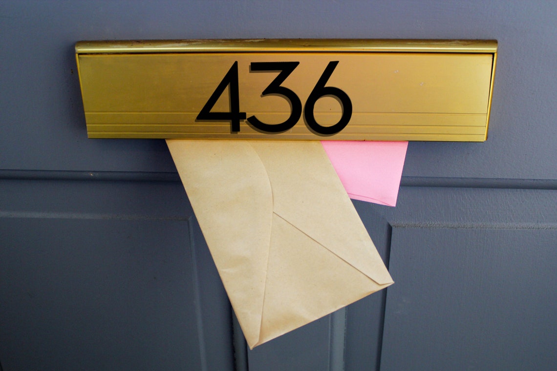 4 Inch Black House Numbers Traditional Address Numbers | Etsy