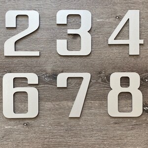 Large 10" Modern House Numbers Address Numbers Apartment Complex ...