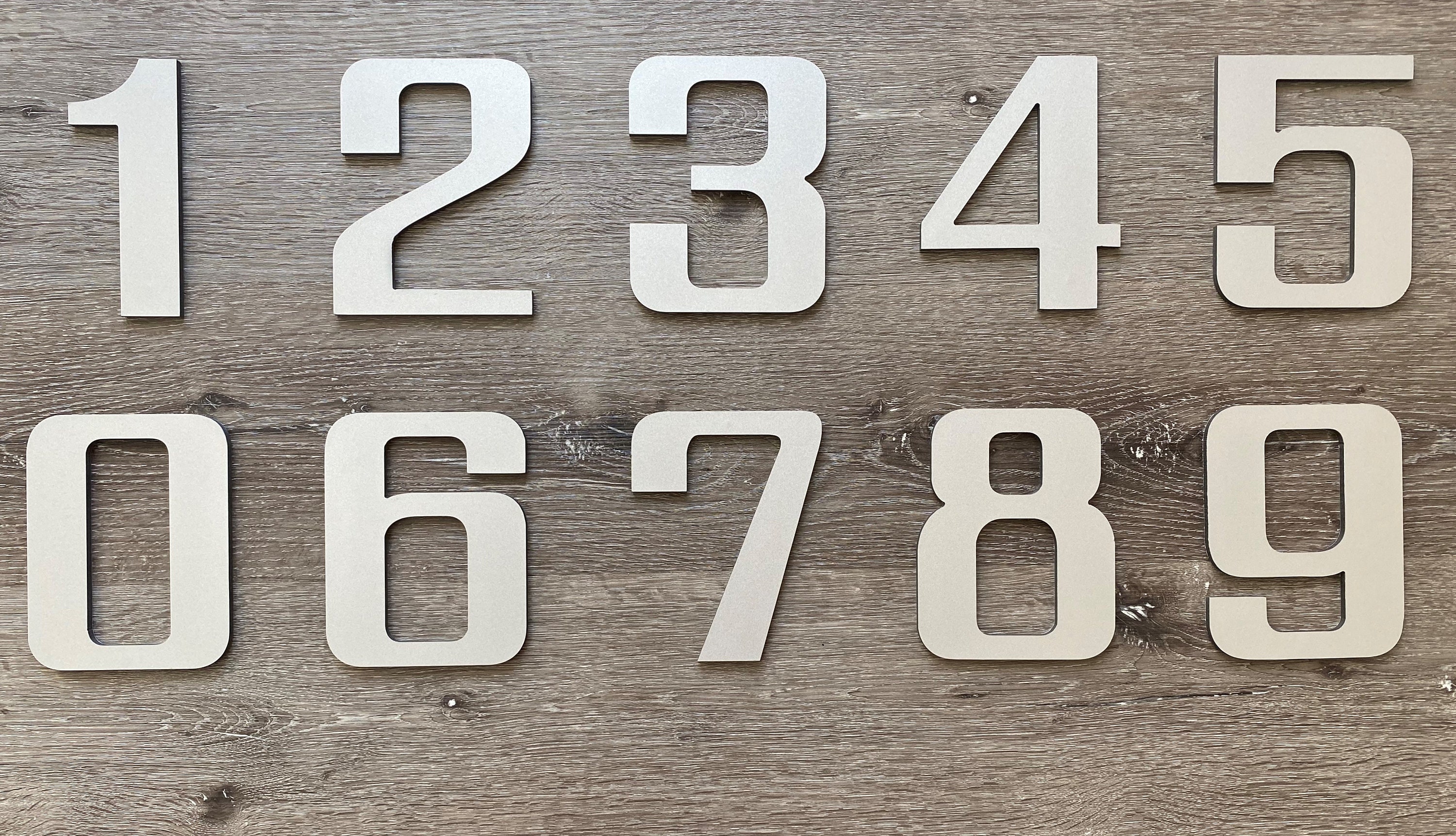 Large 10 Modern House Numbers Address Numbers Apartment - Etsy