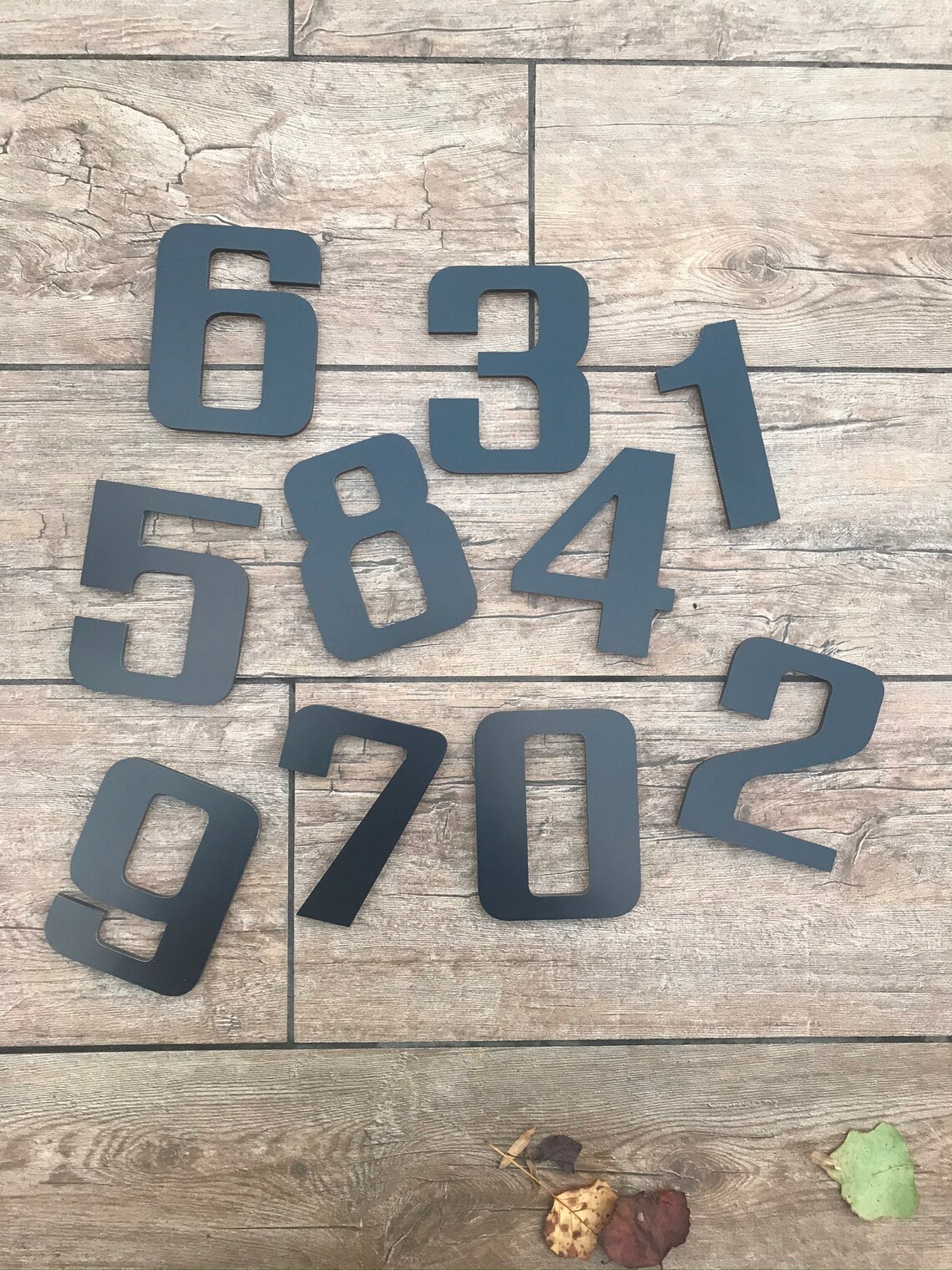6 Inch Modern House Numbers Address Numbers Adhesive Numbers | Etsy