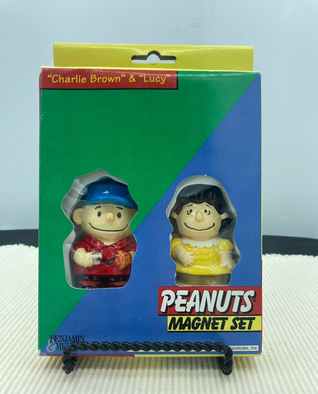 Vintage Charlie Brown and Lucy Magnet Set IOB Benjamin and Medwin ...