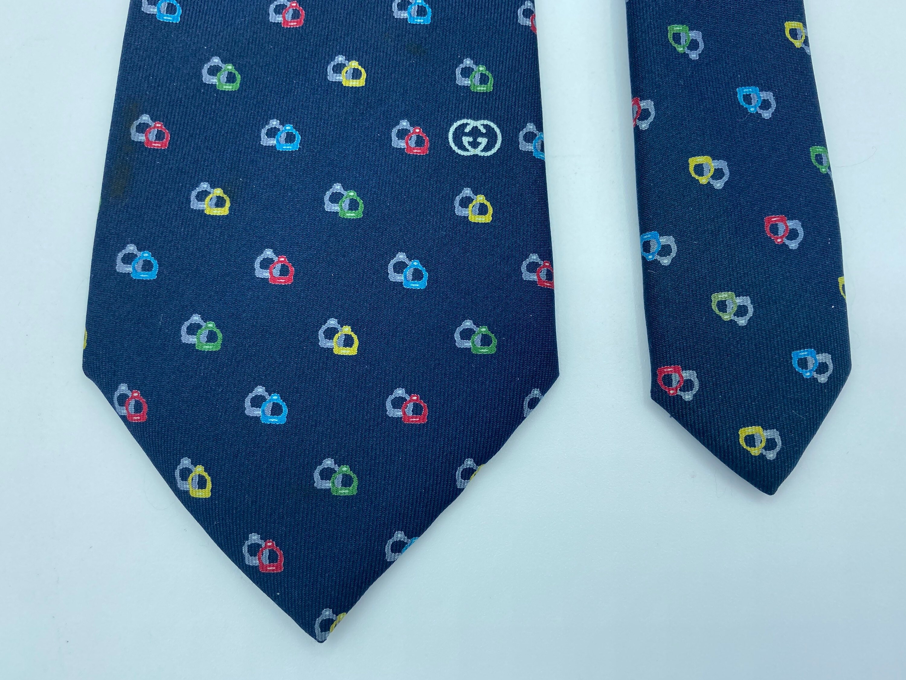 Gucci Men's Vintage 100% Silk Neck Tie Classic en azul | Etsy