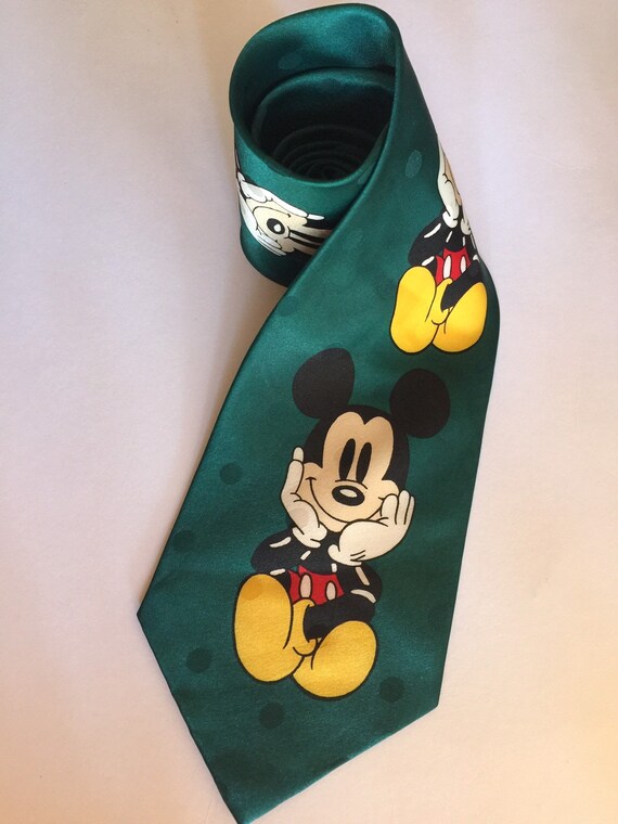 Vintage Cervantes Mickey Mouse Necktie by Cervantes N… - Gem
