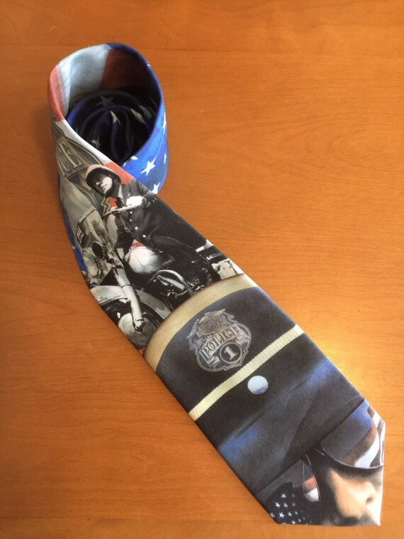 Vintage "Harley Davidson Police Force" Necktie by Ral… - Gem