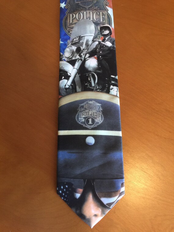 Vintage "Harley Davidson Police Force" Necktie by Ral… - Gem