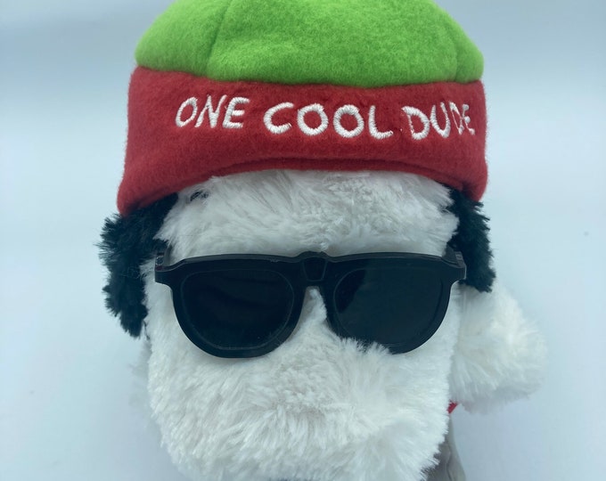 Vintage Peanuts Snoopy Joe Cool on a Sleigh One Cool Dude - Etsy
