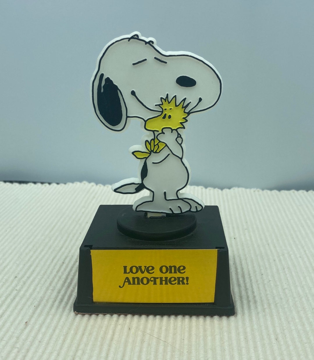 Vintage Aviva Peanuts Snoopy Trophy Gram Figurine Figure love - Etsy