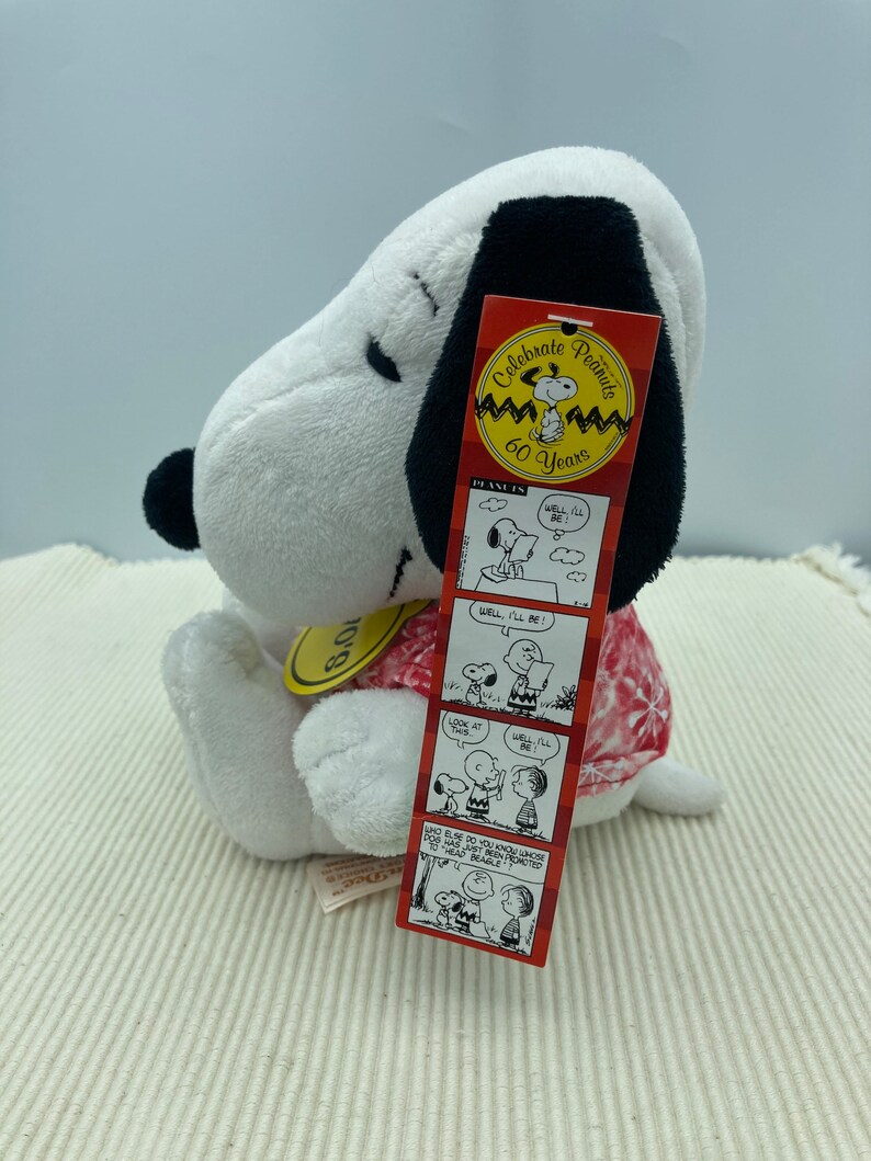 Vintage Celebrate Peanuts 60 Years Snoopy Stuffed Toy by Dan Dee - Etsy