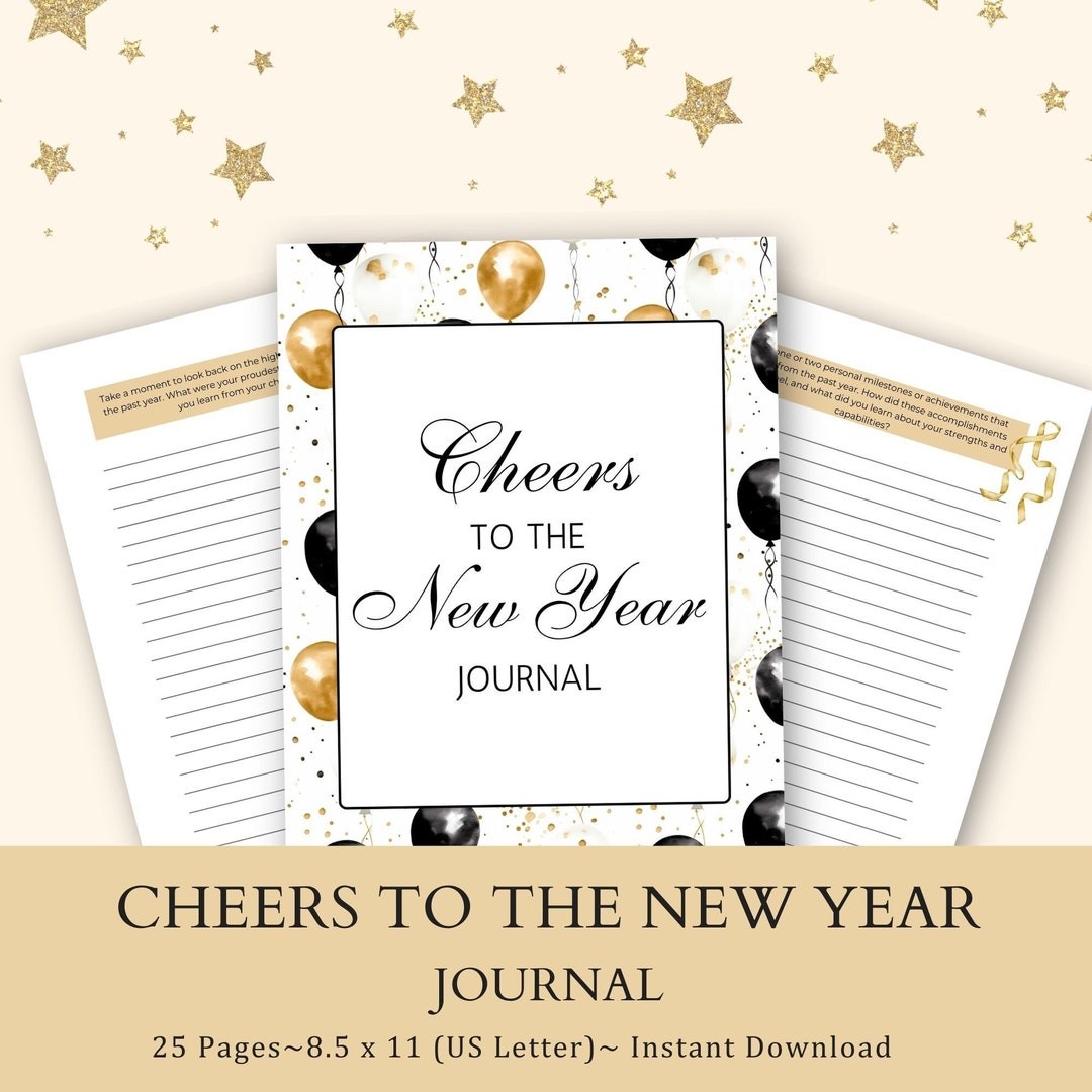 Journal Prompts, Gratitude Printable, New Years Resolution, Self-help ...