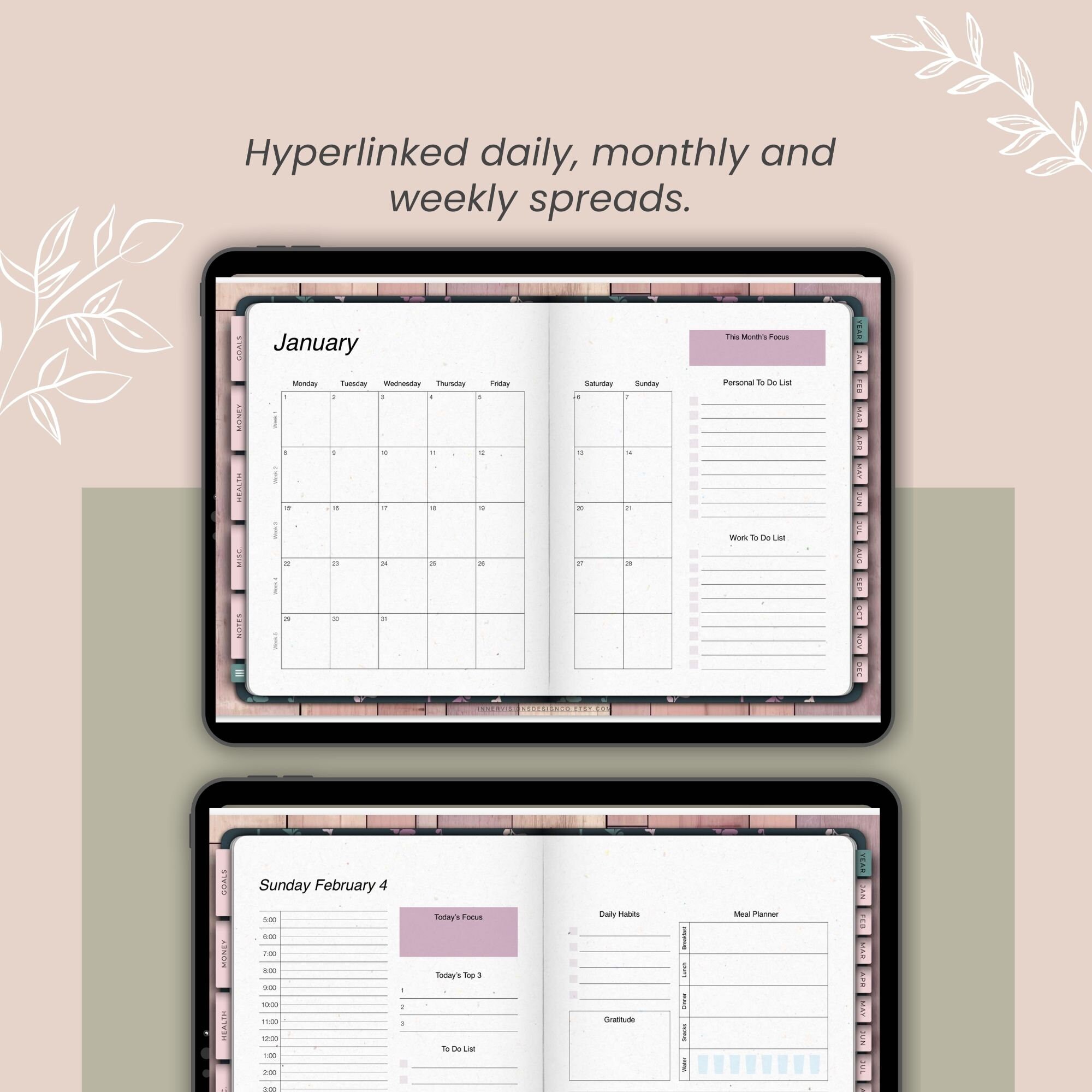 2024 Dated Digital Planner, Ultimate Life Planner, Daily Habit Tracker ...