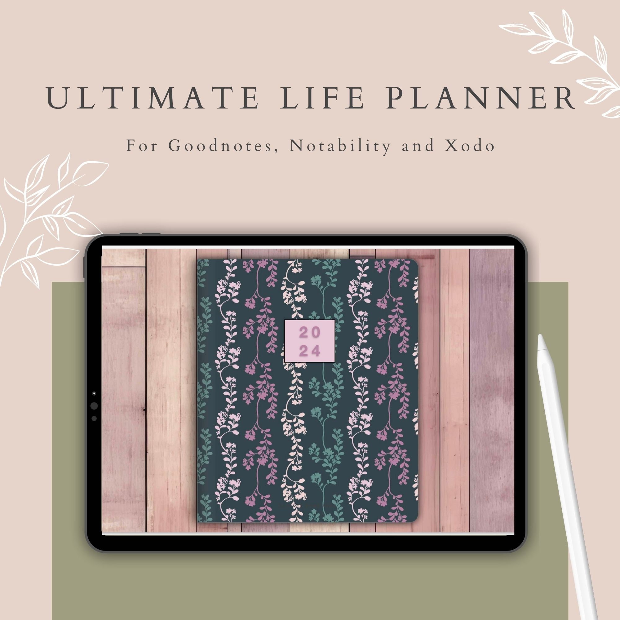 2024 Dated Digital Planner, Ultimate Life Planner, Daily Habit Tracker ...