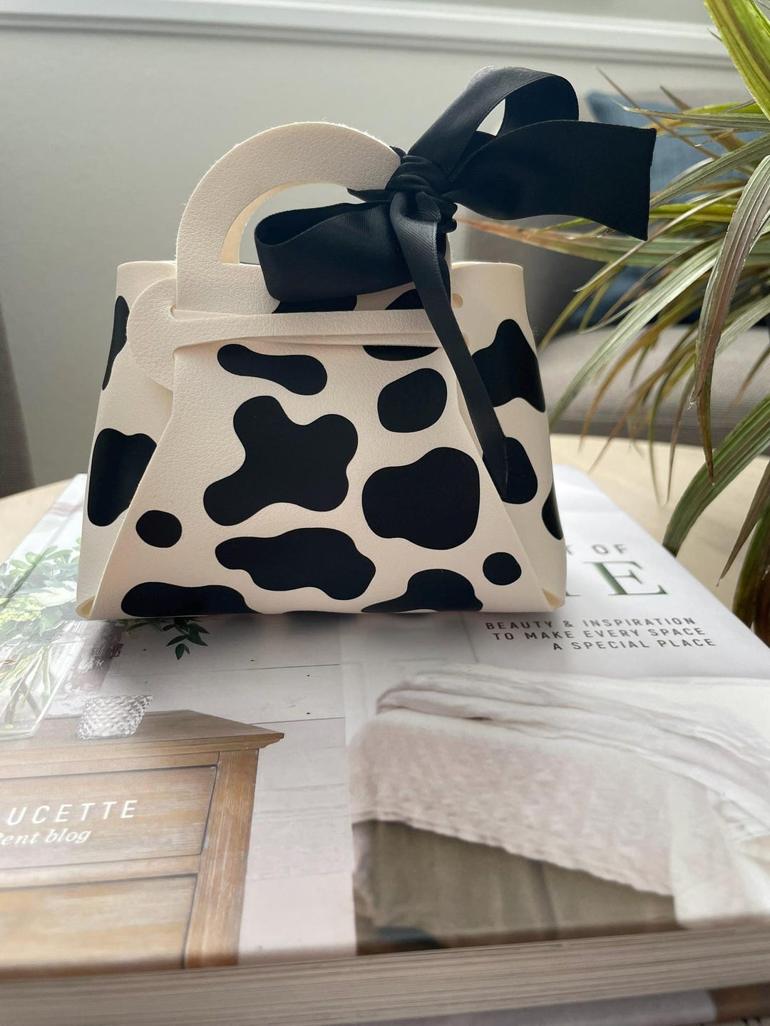 Cow Print Mini Gift Bag |animal Print |gift Card Holder | Party Favor ...