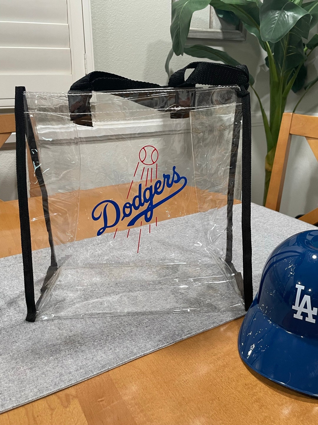 Personalized Clear Transparent Tote Bag With Straps Stadium Approved ...