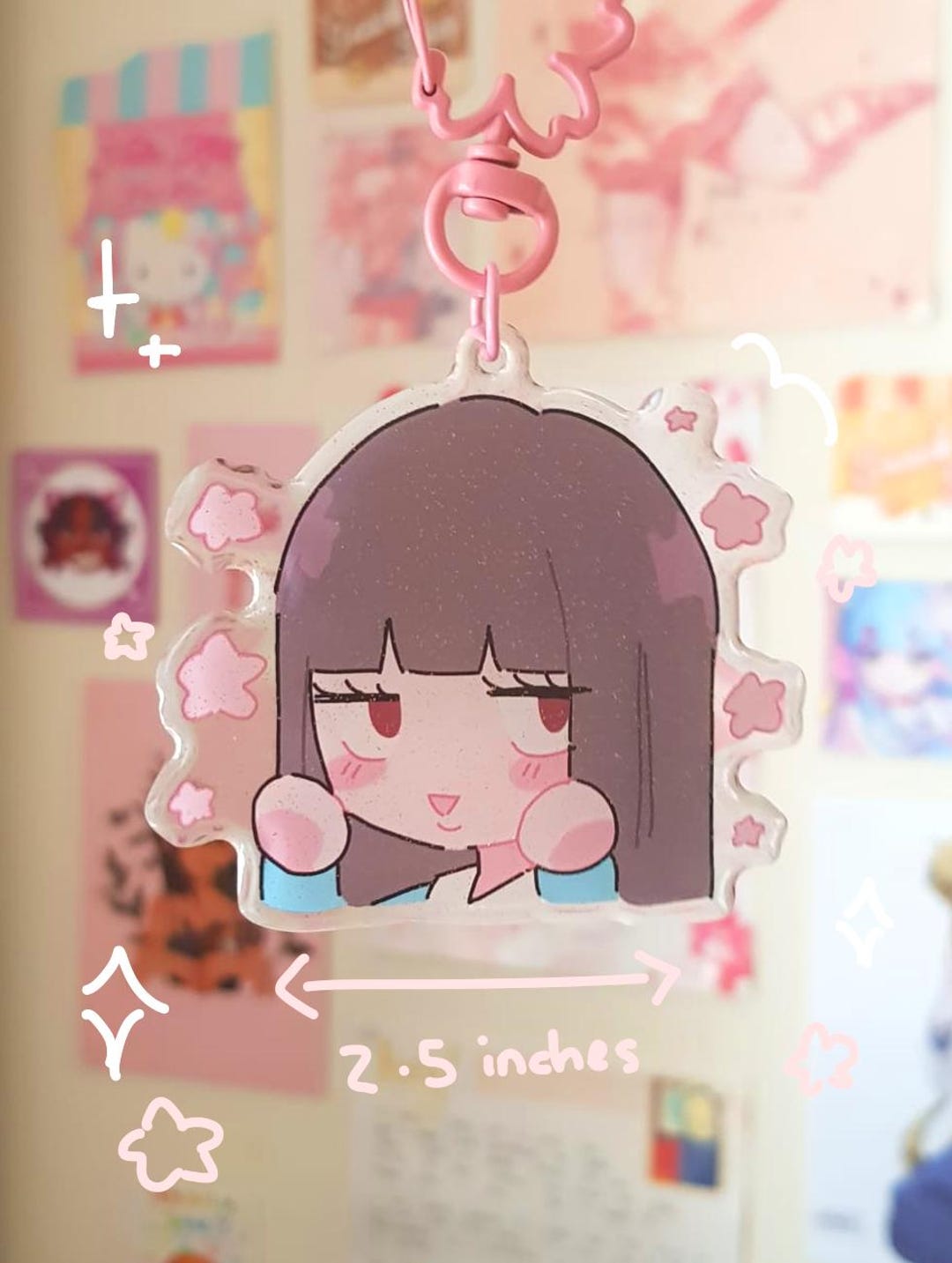 Sawako Acrylic Charm - 2.5" Double Sided Keychain - Etsy