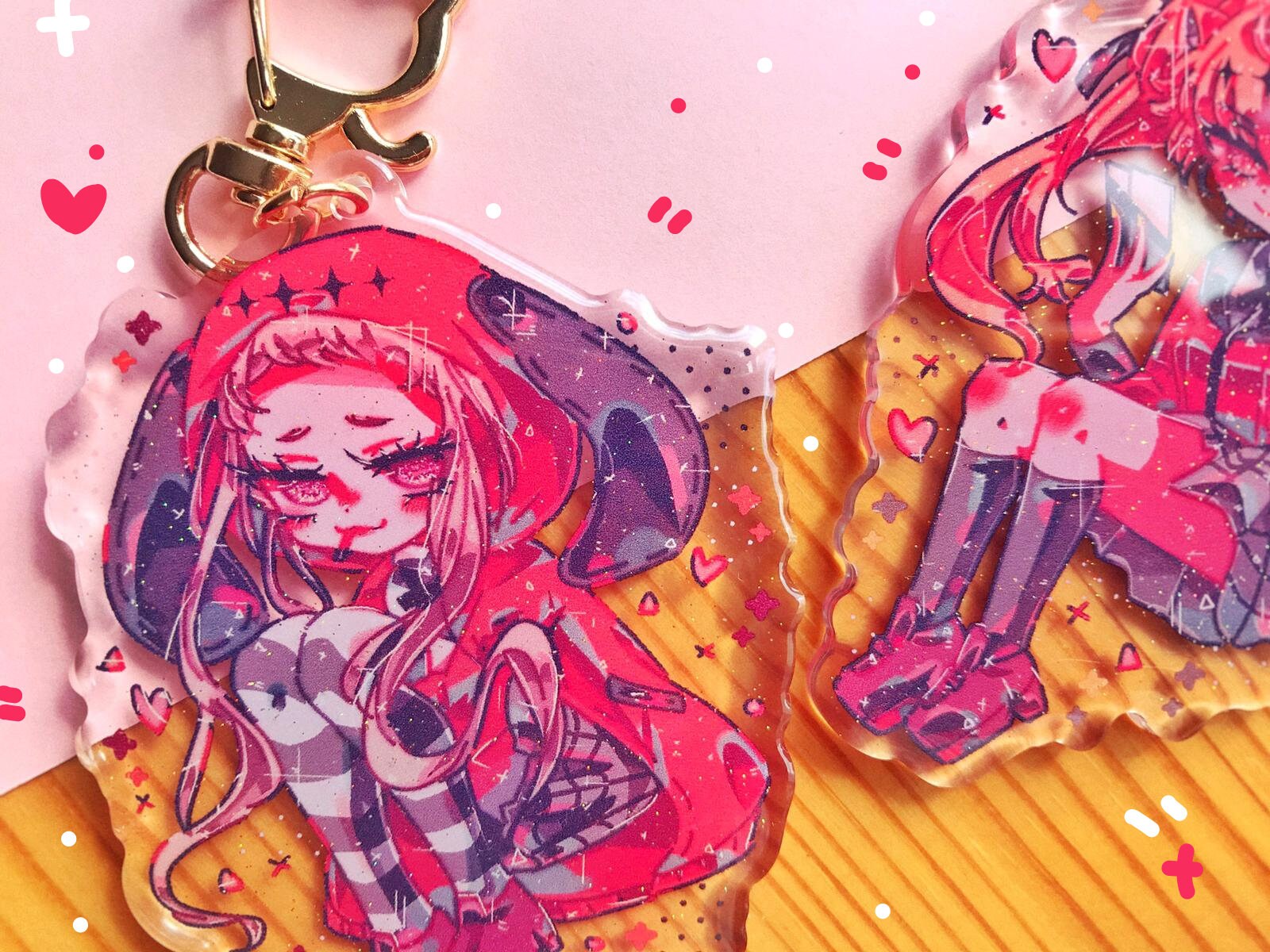 Kakegurui Acrylic Charms 3 Double Sided Keychains With - Etsy