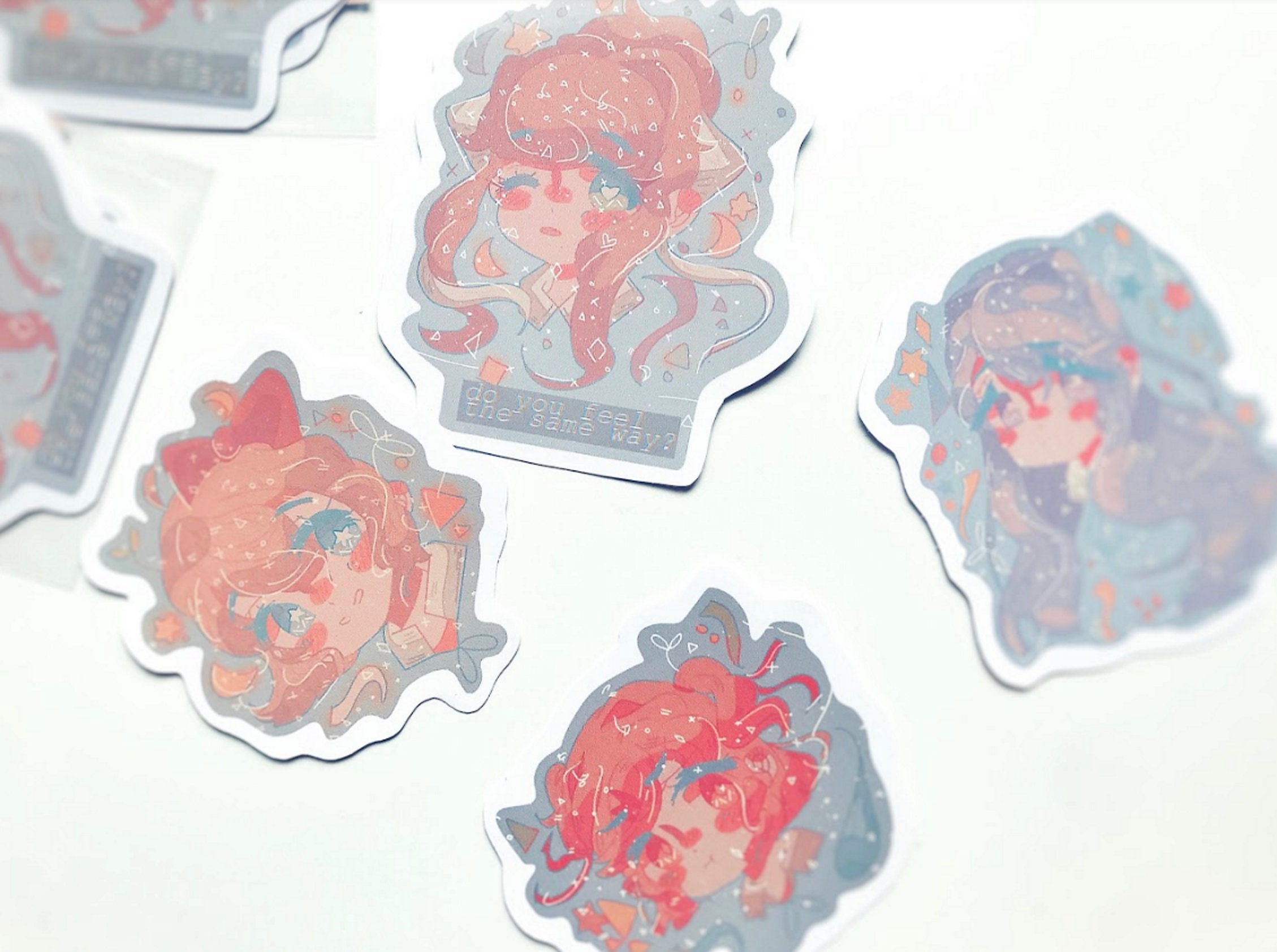 Doki Doki Literature Club Stickers Monika Sayori Yuri | Etsy UK