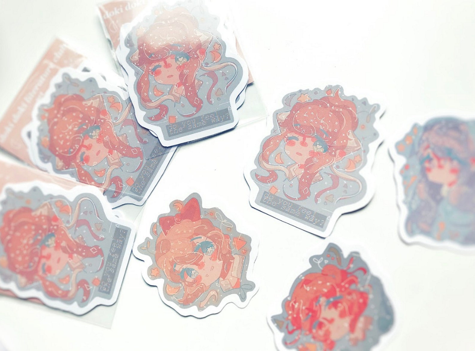 Doki Doki Literature Club Stickers Monika Sayori Yuri | Etsy UK