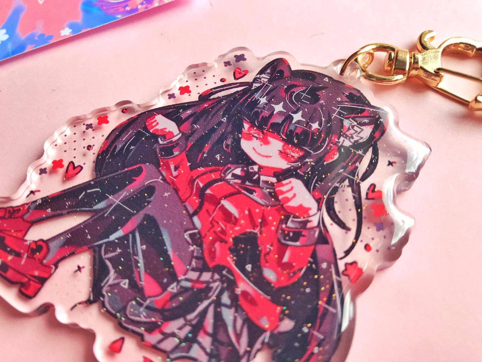 Kakegurui Acrylic Charms - 3" Double Sided Keychains With Glitter Epoxy ...