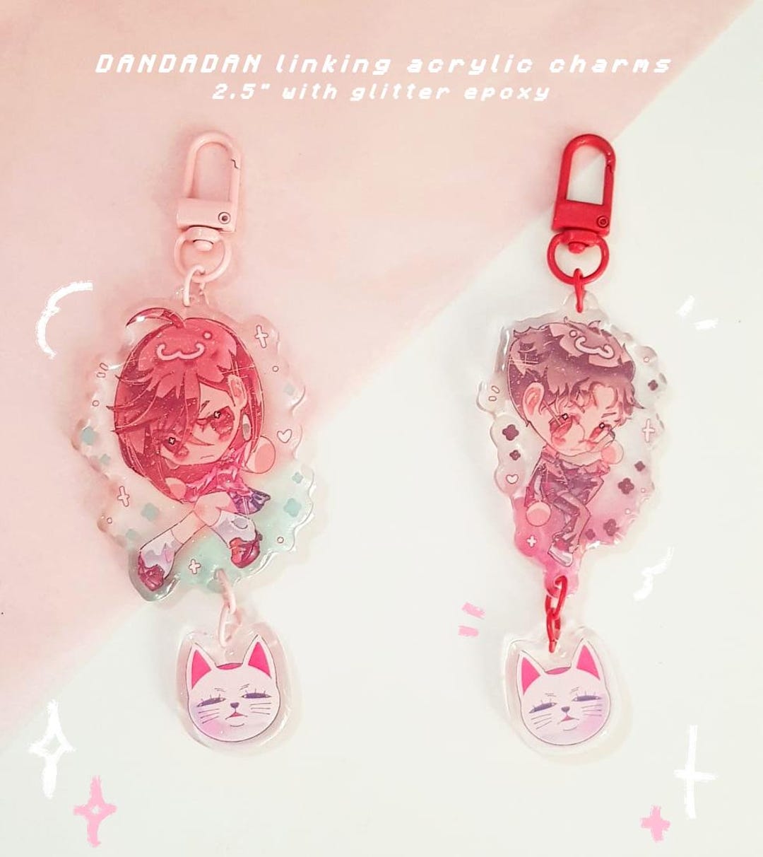 DANDADAN Acrylic Charms - 2.5" Double Sided Keychain - Etsy