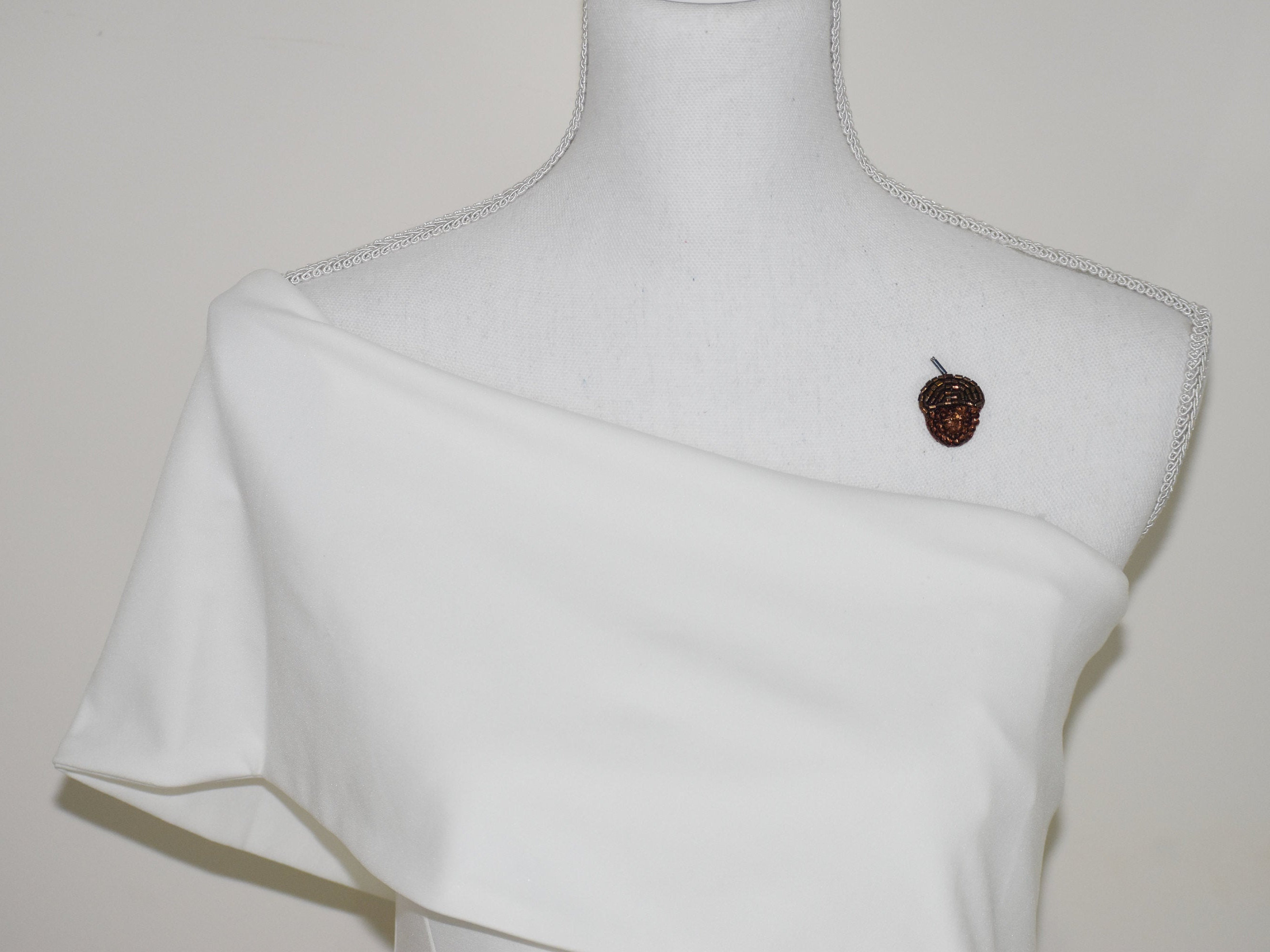 Hand Made Beaded Acorn Brooch Brown Acorn Fall Brooch Pin - Etsy