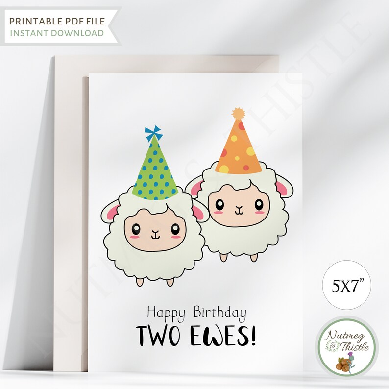 Funny Sheep Birthday Card, Mom Dad Sister Best Friend Punny Birthday ...