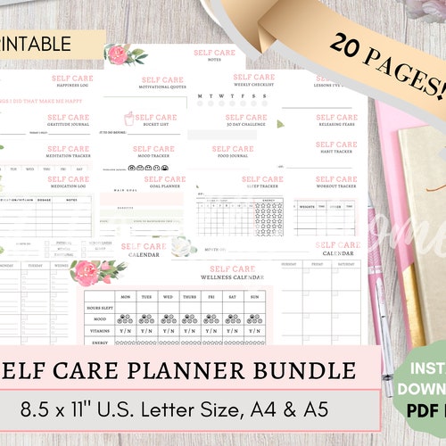 Self-care Assessment Worksheet PRINTABLE INSTANT DOWNLOAD: | Etsy