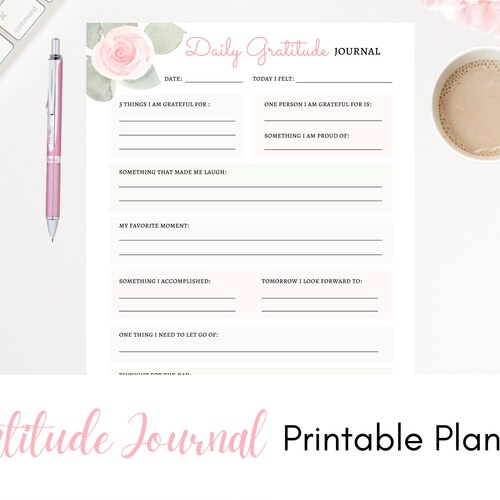 Gratitude Journal Printable - Etsy