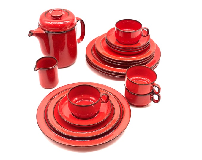 Vintage Thomas "scandic Red Model" Dinnerware / Tea Service / Coffee ...