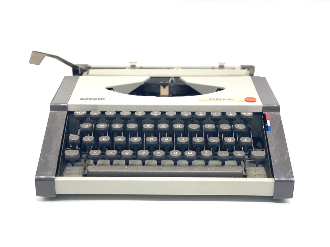 Modern Working Portable Typewriter Olivetti Model Tropical Made in ...