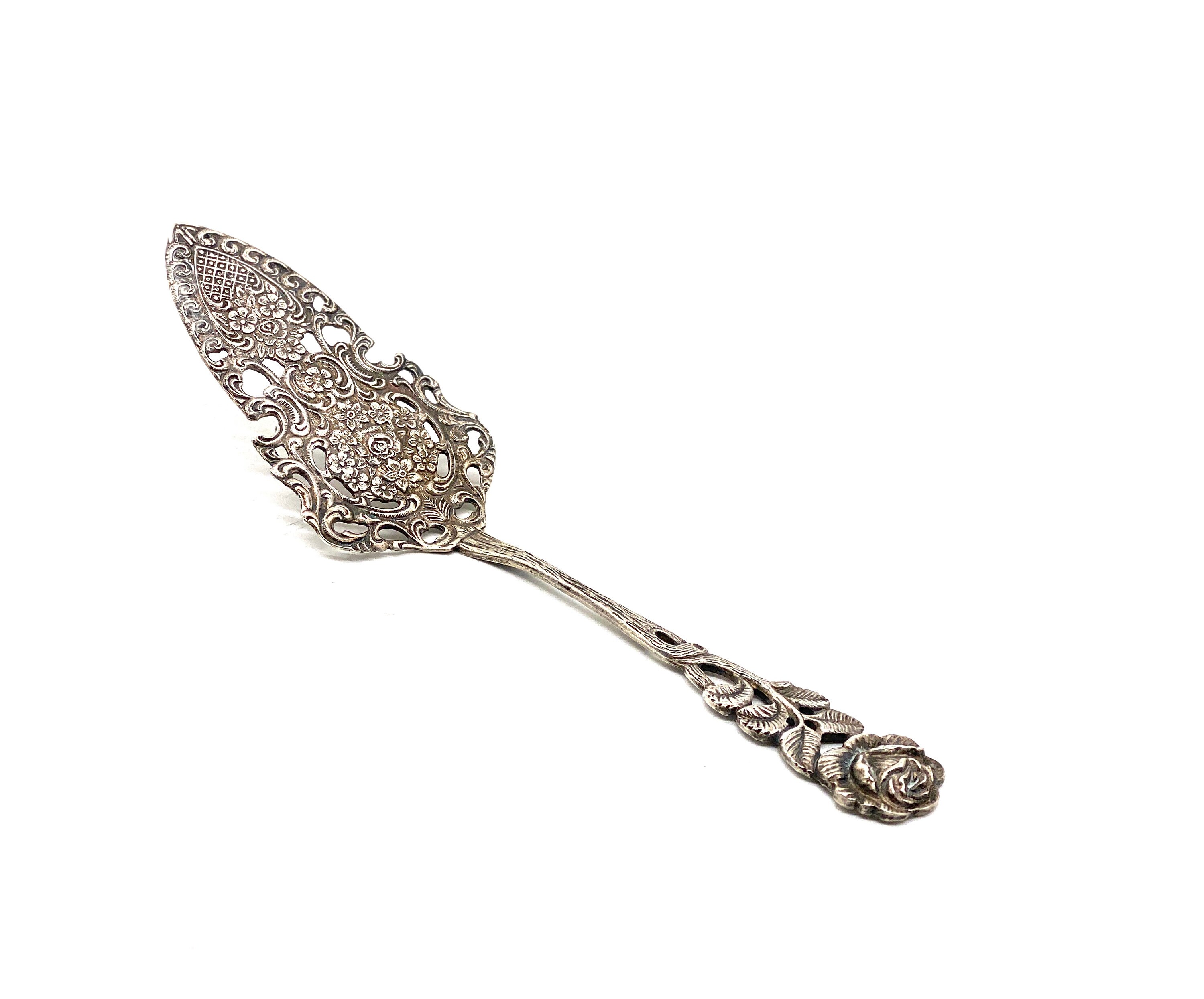 Kitchen & Dining 40s Antique Massive Silver 800 Cake Server Antiko ...