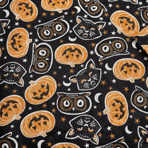 Halloween Headband | Halloween Pumpkins Black Topknot Headband ...