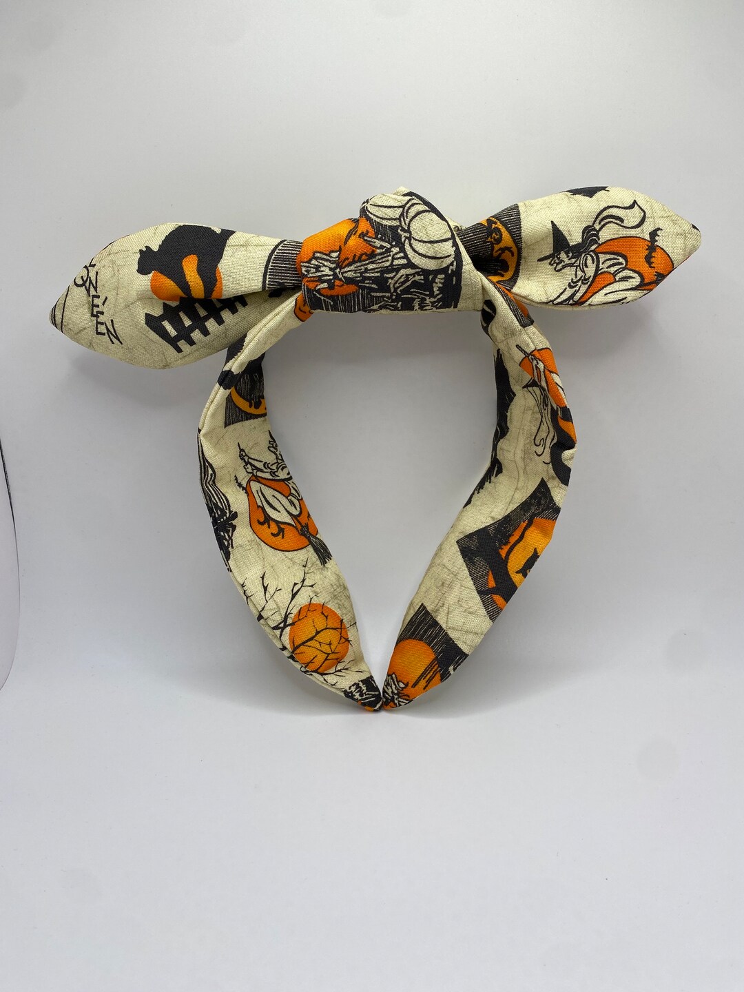 Wicked Treat Topknot Headband | Vintage Halloween Headband | Fall ...