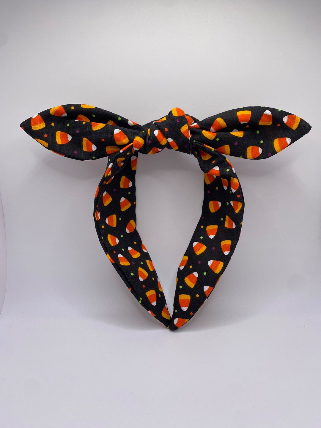 Halloween Headband | Halloween Candy Corn Topknot Headband | Candy Corn ...