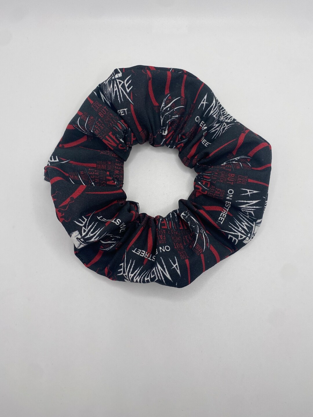 Nightmare on Elm Never Sleep Halloween Scrunchie | Halloween Scrunchie ...