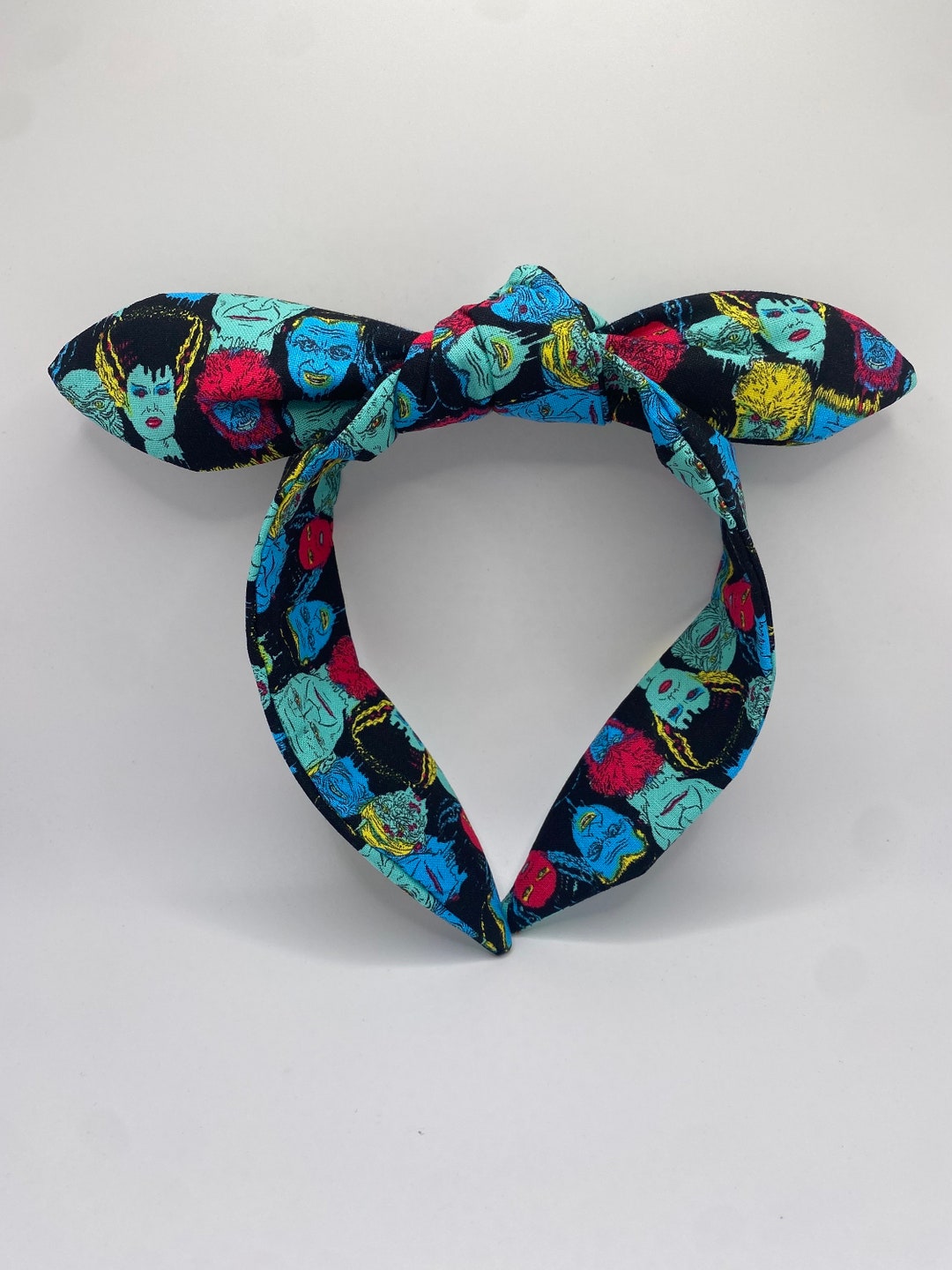 Halloween Monsters Topknot Headband | Halloween Headband | Horror ...