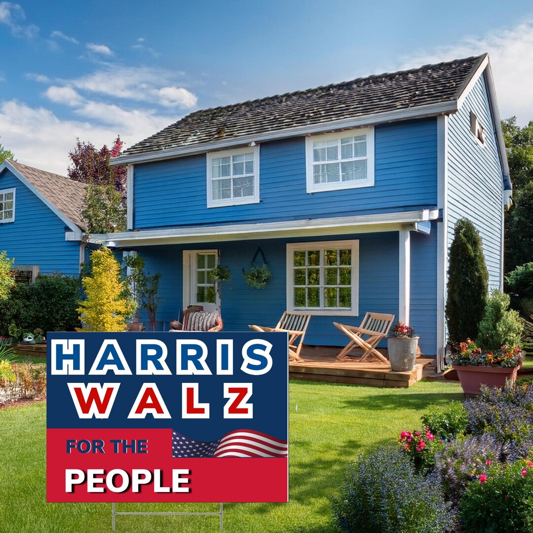 Harris Walz 2024 Yard Sign, Kamala Madam President, Signs 2024 Election ...