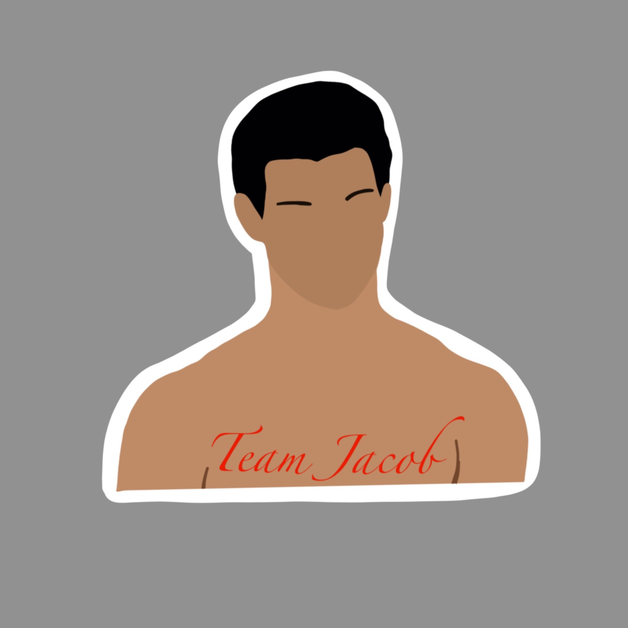Team Jacob Sticker Team Jacob Twilight New Moon Jacob | Etsy