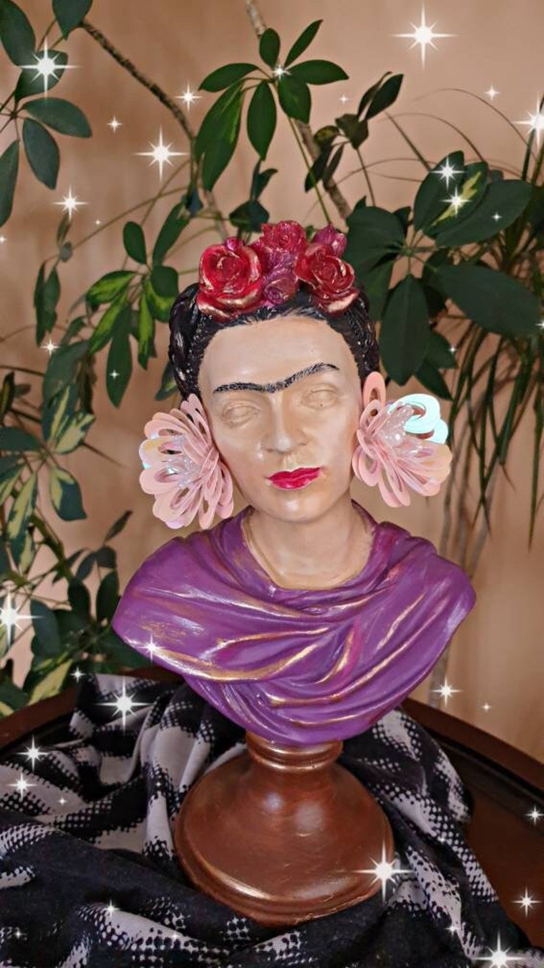 Unique Frida Kahlo Sculpture,modern Frida Statue Bust,unique Pop Art ...