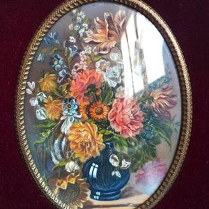 A Pair of Exquisite Miniature Still-life Paintings. Italian Antique ...