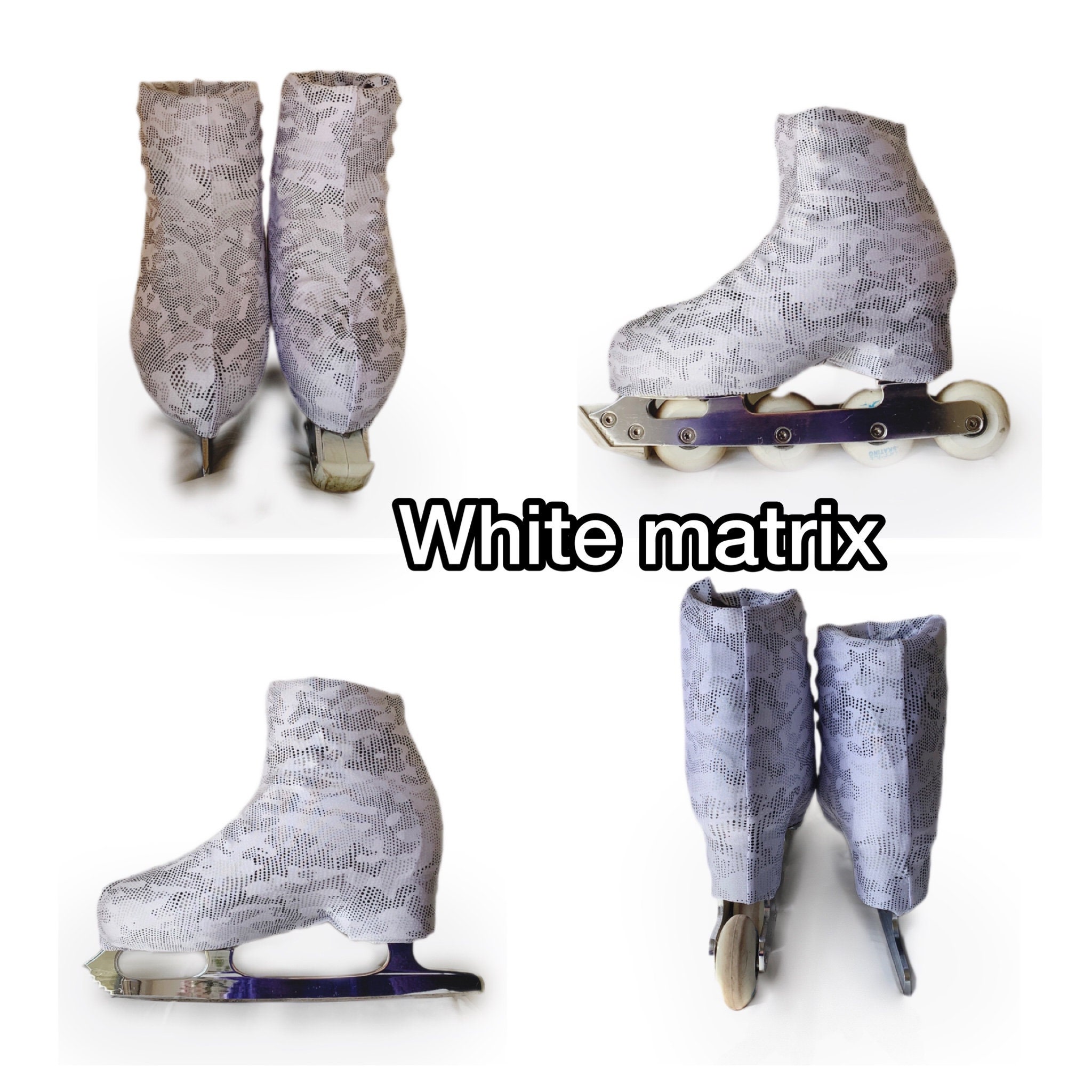 Shades of White Skate Boot Covers - Etsy