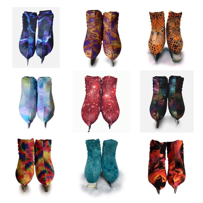 Skate Boot Covers to Match Skirts, Dresses or Jackets. Various Sizes ...