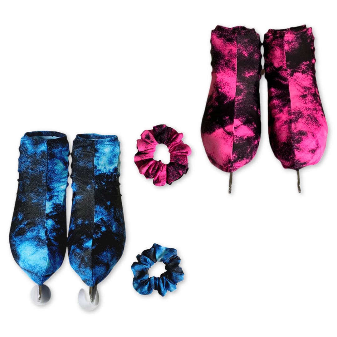 Spandex Boot Covers With Matching Scrunchie - Choice of Colours Blue or ...