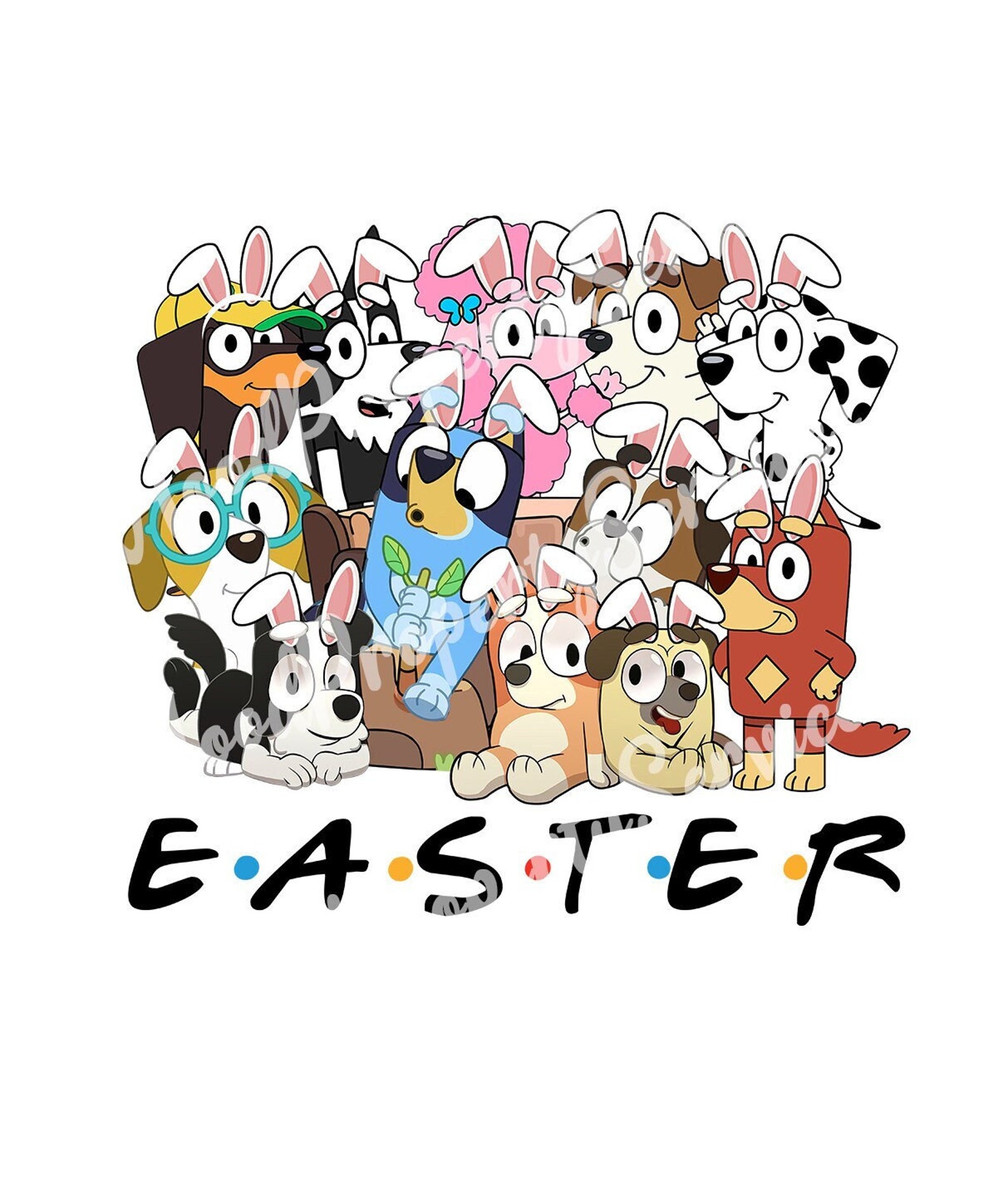 Bluey Png File Bluey Easter Png Bluey Bunny Png Hanging - Etsy Finland